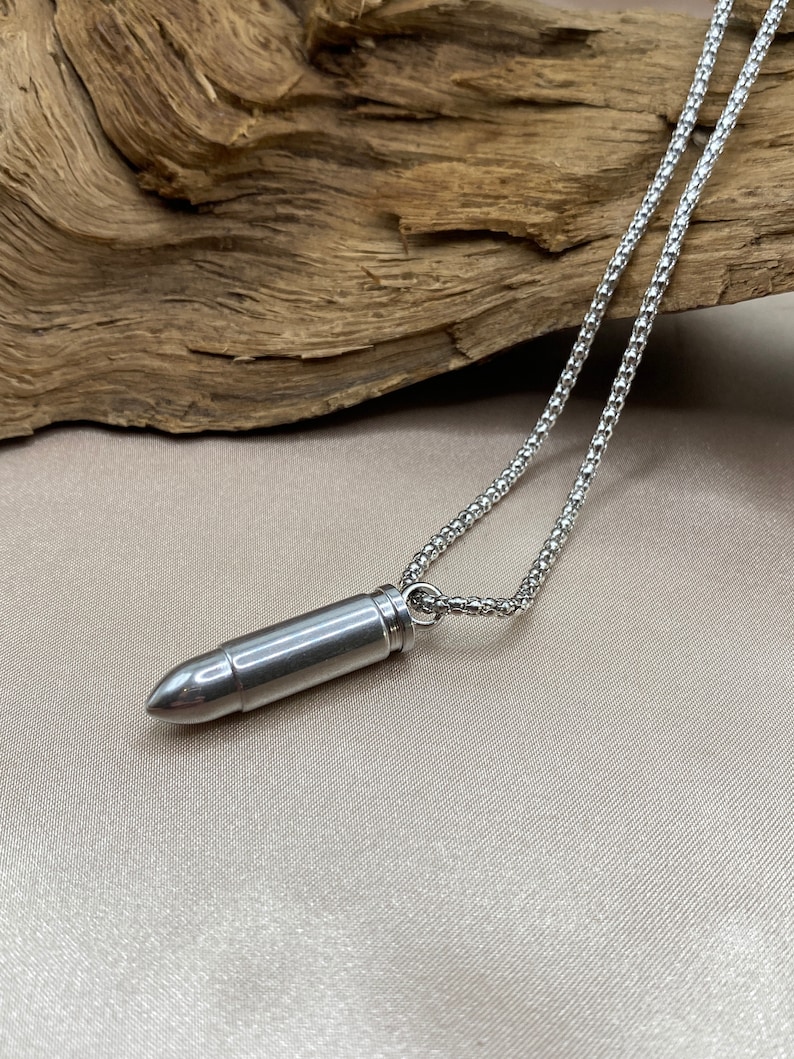 Bullet Cremate Necklace Urn for Ashes Memorial Urn Jewelry - Etsy