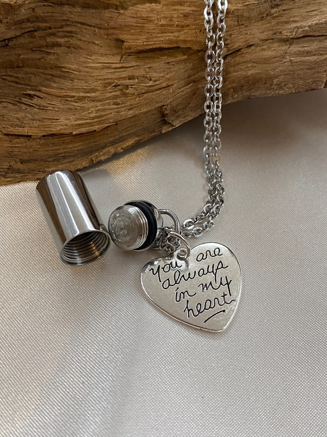 You Are Always in My Heart • Ash Holder Pendant • Memorial Keepsake ...