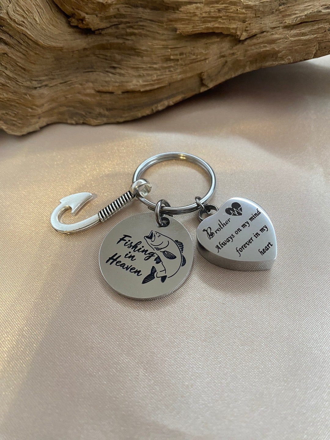 Memorial Fish Urn Keychain Fisherman Memorial Fish Urn Etsy