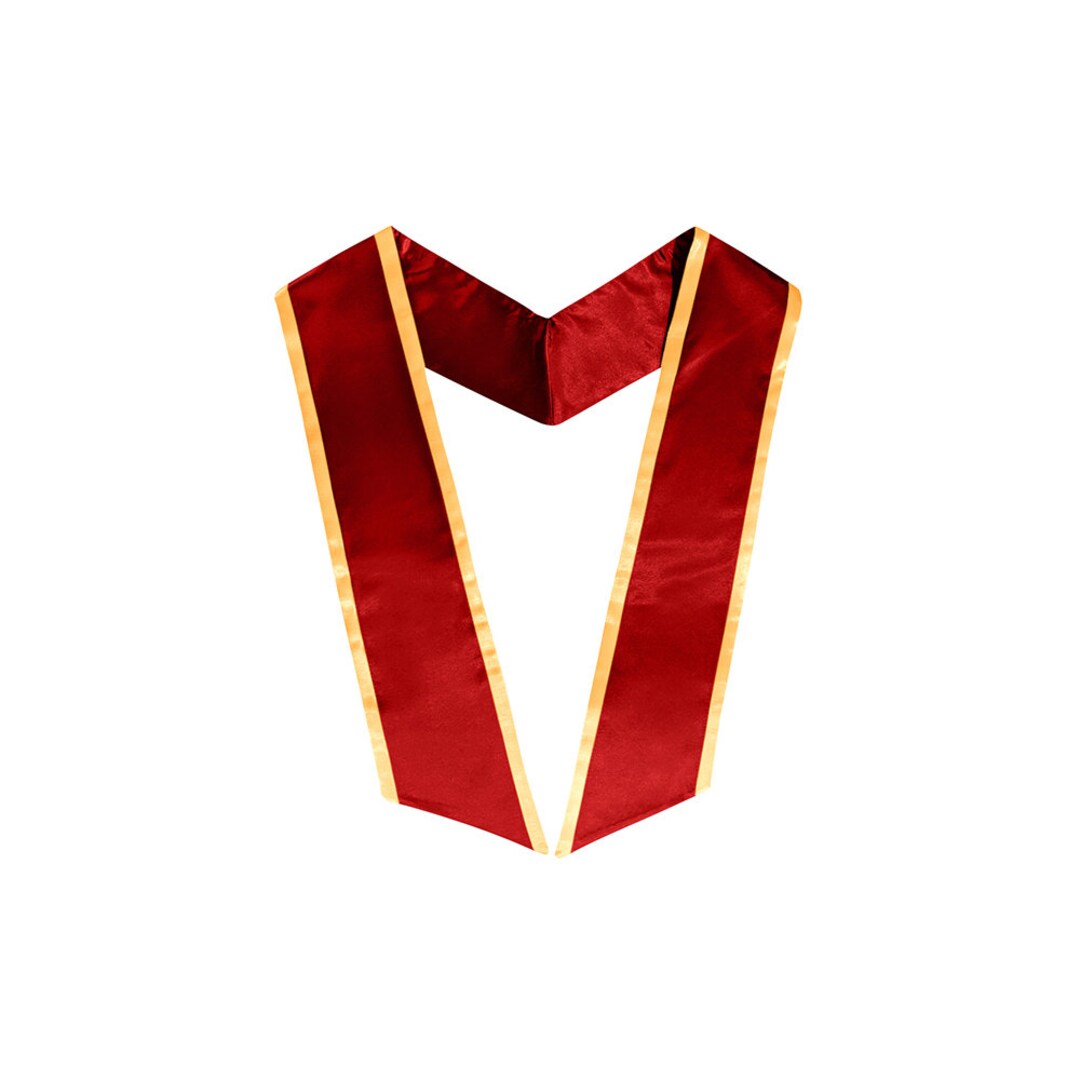 10 X Tapered Stoles With Satin Binding - Maroon - Etsy