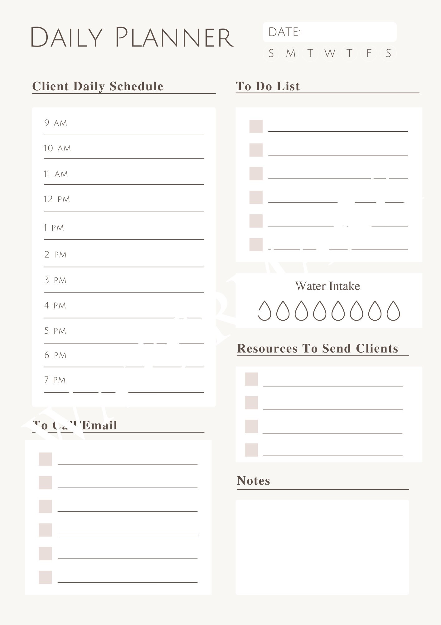 Therapist Case Formulation + Daily Planner, Therapist/counselor ...