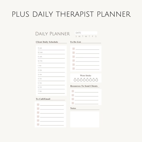 Therapist Planner - Etsy