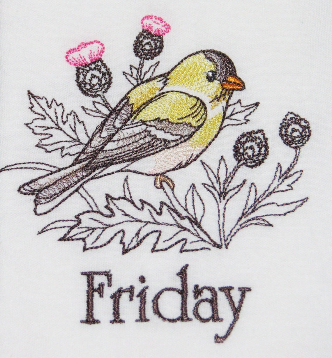 7 Birds and Blooms Farmhouse Days of the Week Machine - Etsy