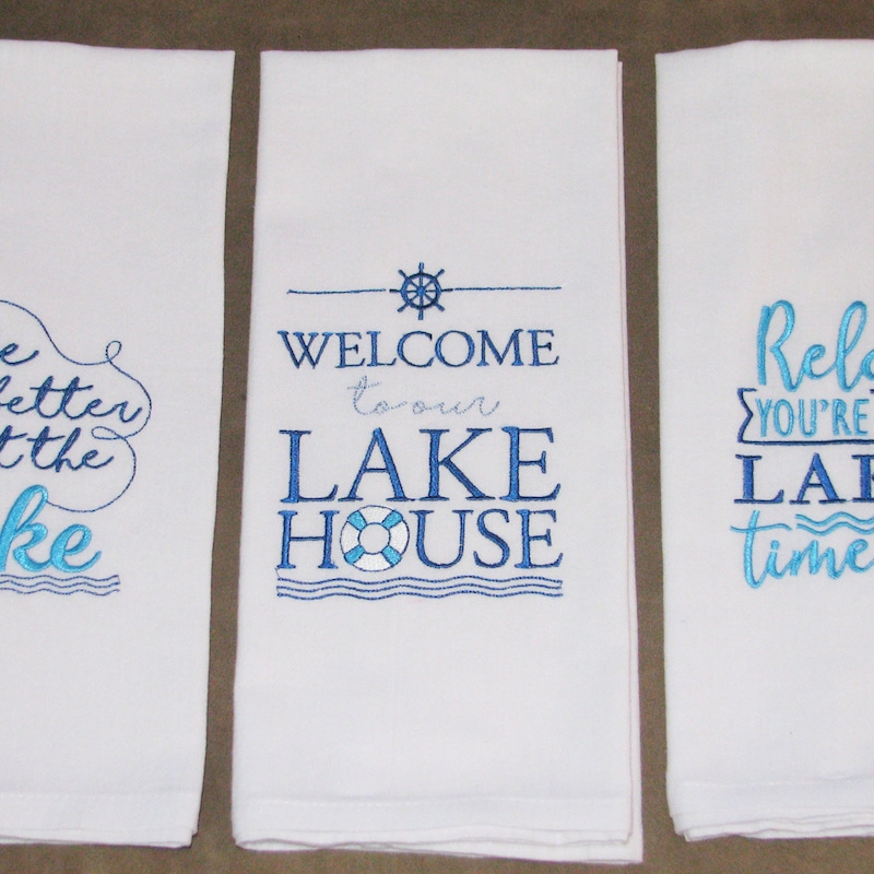 Lake House Towel - Etsy