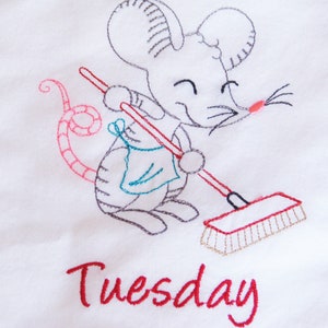 7 Whimsical Animals Spring Cleaning Days of the Week, Farmhouse ...