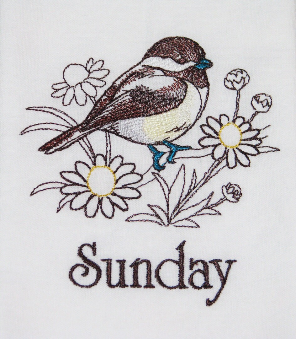 7 Birds and Blooms Farmhouse Days of the Week Machine - Etsy