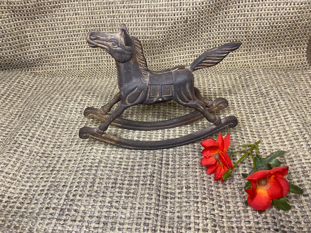 1950s Cast Iron Rocking Horse - Etsy