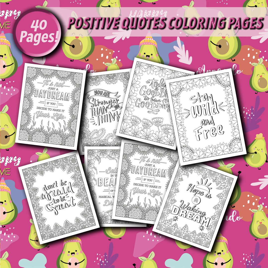Inspirational Coloring Pages: Positive Quotes Womens Coloring Pages ...