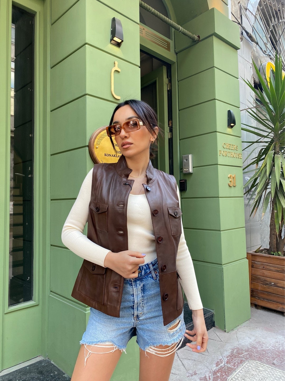 Leather Vest / Women's & Girls 100% Genuine High Quality Soft Lambskin ...