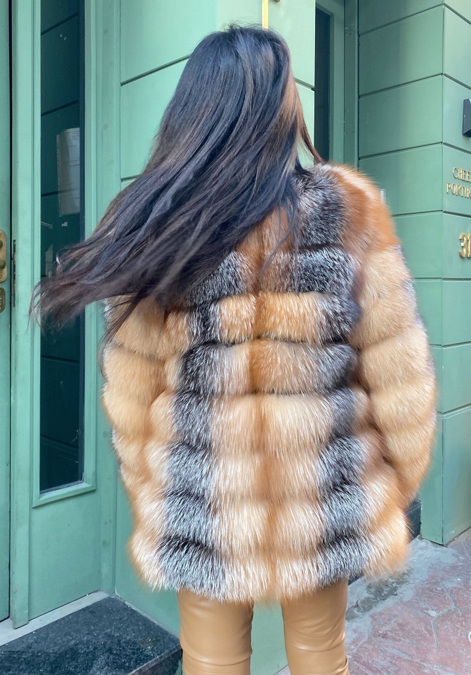 Fox Fur Coat Women's Long Winter Transformer Jacket - Etsy