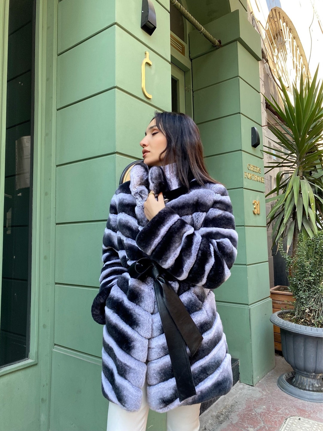 Fur Coats Women Rabbit Fur Coat Real Fur Coat Fur Jacket Rabbit Coat ...