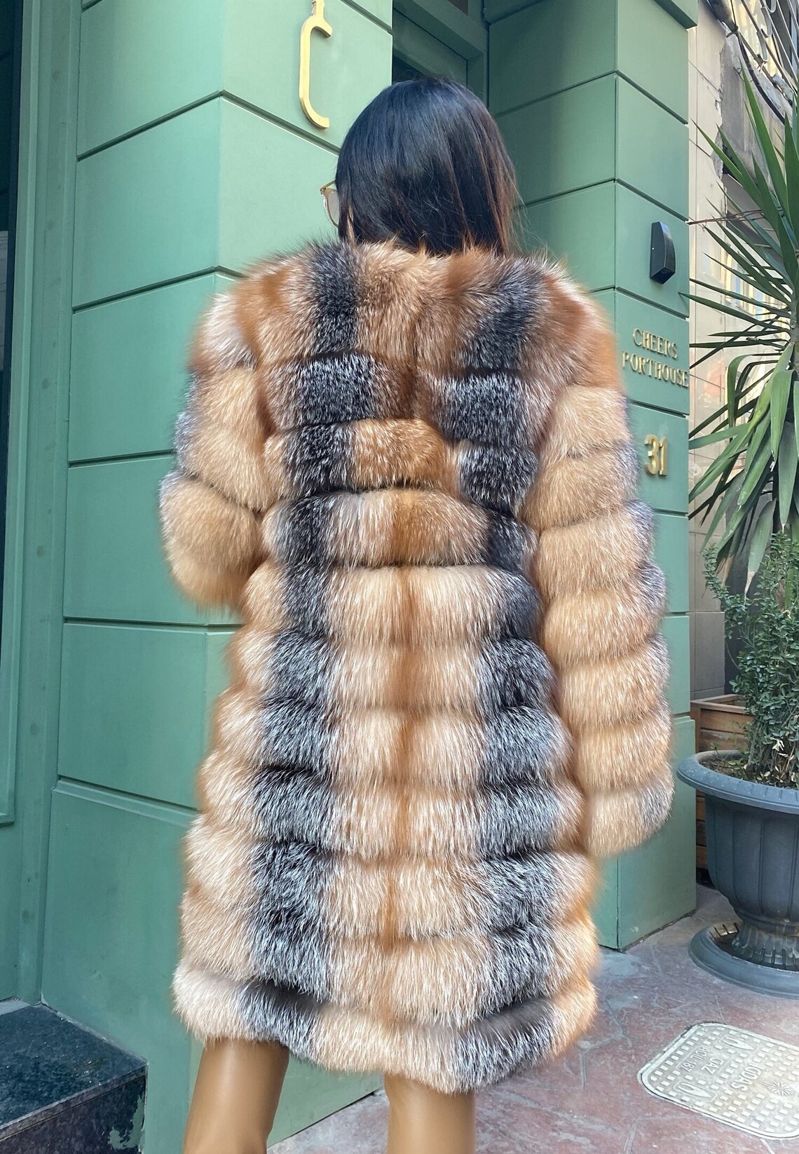 Fox Fur Coat Women's Long Winter Transformer Jacket - Etsy