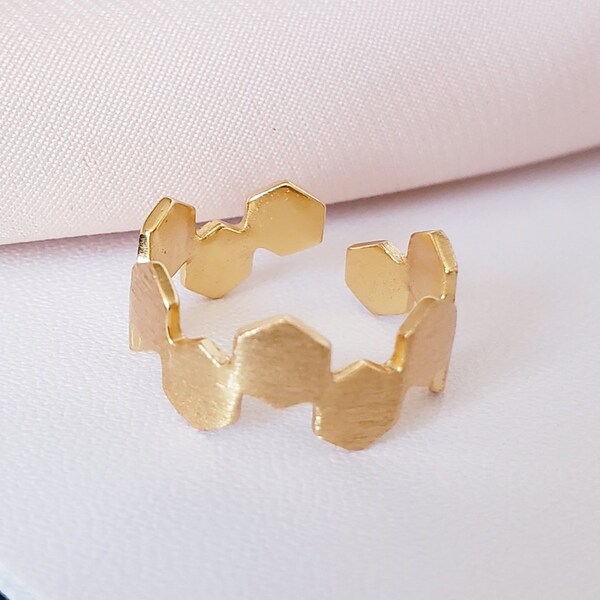 Geometric Ring - Etsy