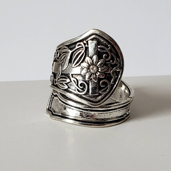 Floral Spoon Ring - Etsy