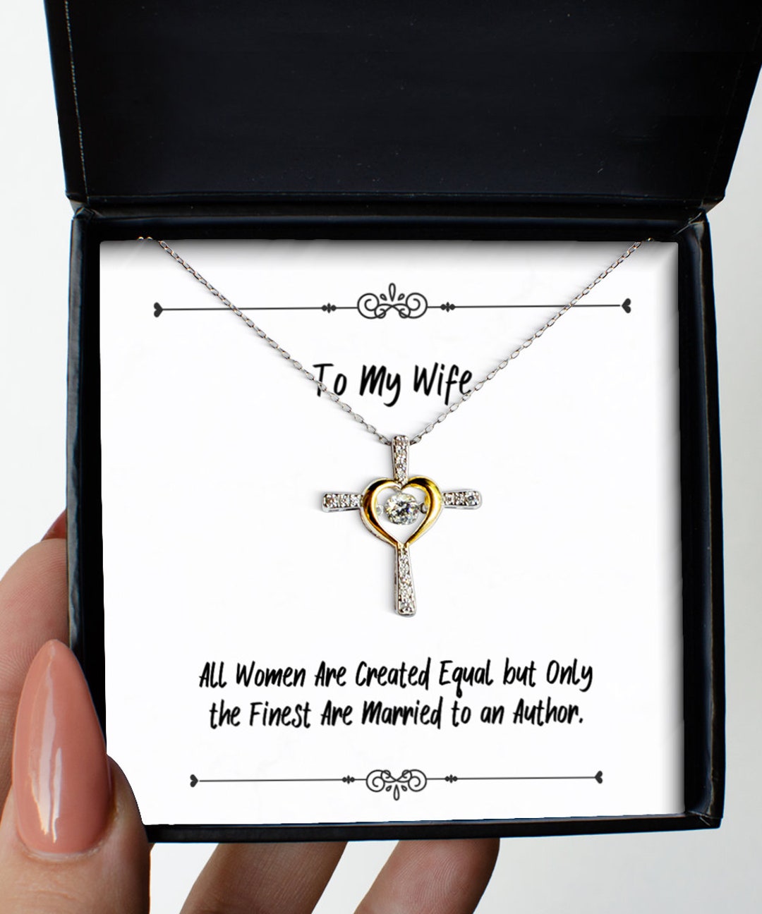 Inappropriate Wife Cross Dancing Necklace, All Women Are Created Equal ...