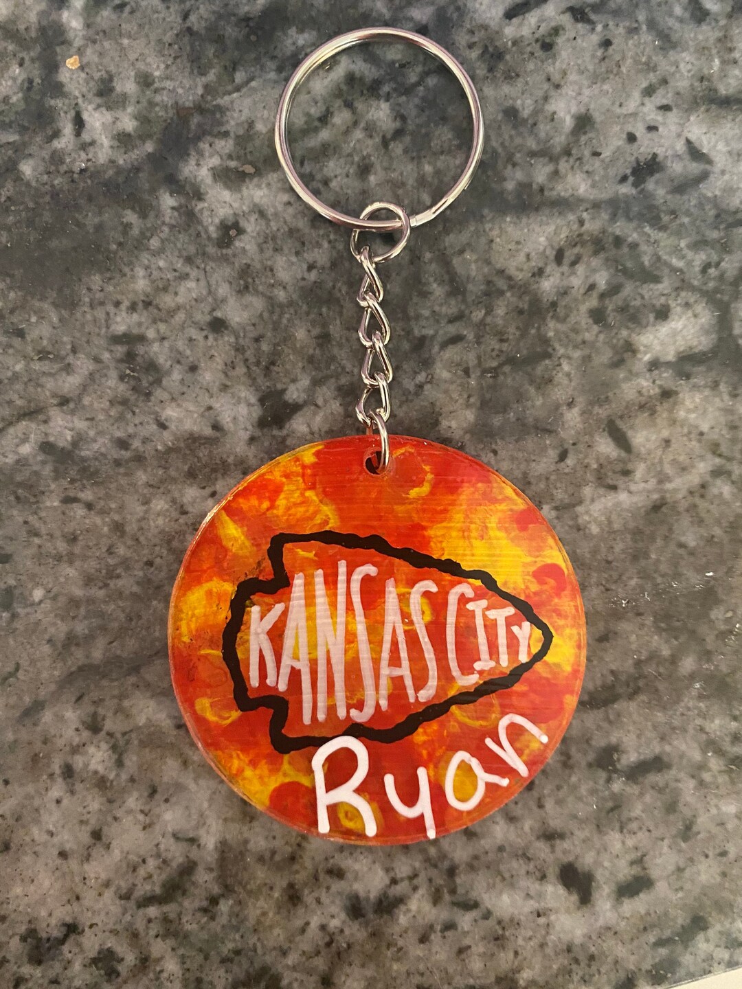 KC Chiefs and Royals Keychains - Etsy
