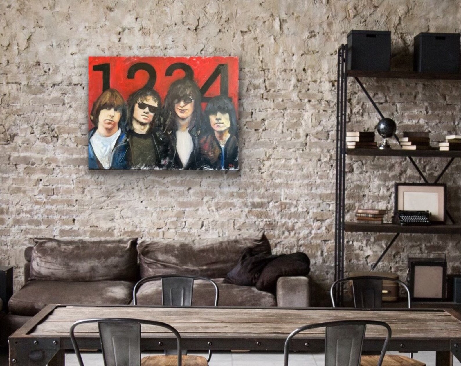 Art Prints 2 Sizes 9X12 and 18X24 of My Ramones Original Oil Painting ...