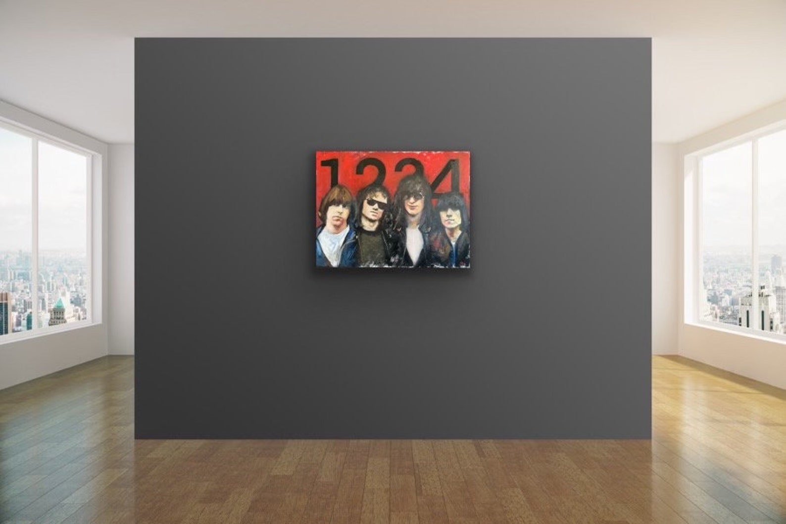 Art Prints 2 Sizes 9X12 and 18X24 of My Ramones Original Oil Painting ...