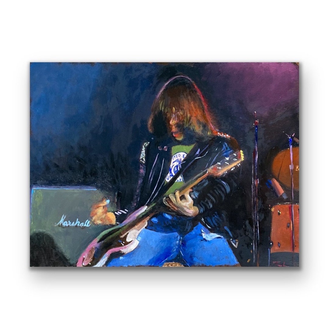 Ramones Oil Painting, 8X10 Inch, Wall Art, Johnny Ramone, Punk Rock ...