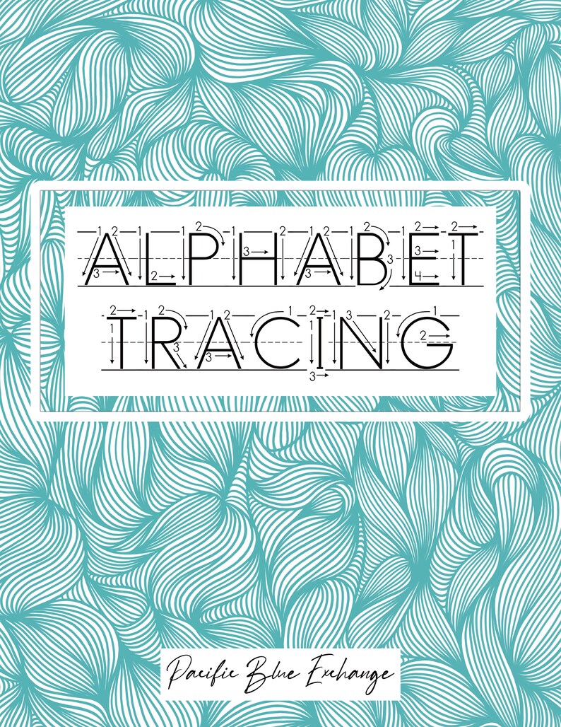 Alphabet Tracing Workbook - Etsy