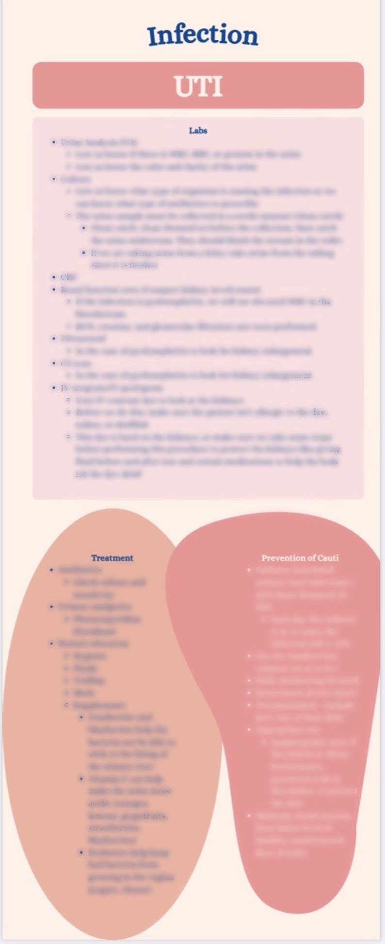 Urinary Tract Infection (UTI) & Sepsis NURSING NOTES - Etsy