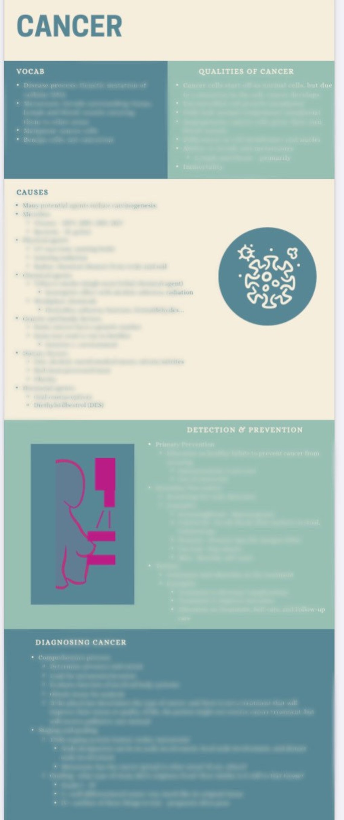 Cellular Regulation: Cancer NURSING NOTES - Etsy