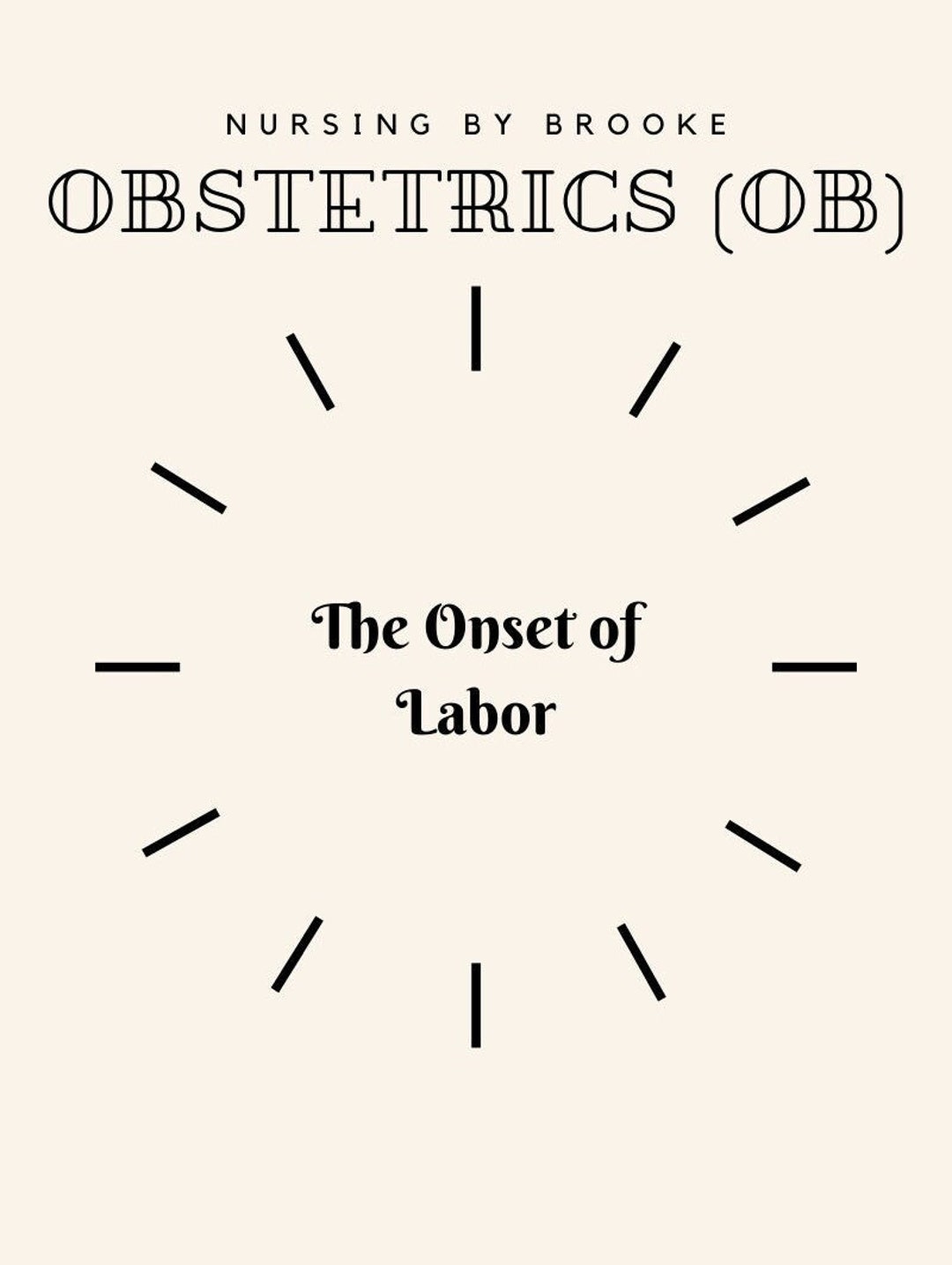 The Onset of Labor Nursing Notes - Etsy