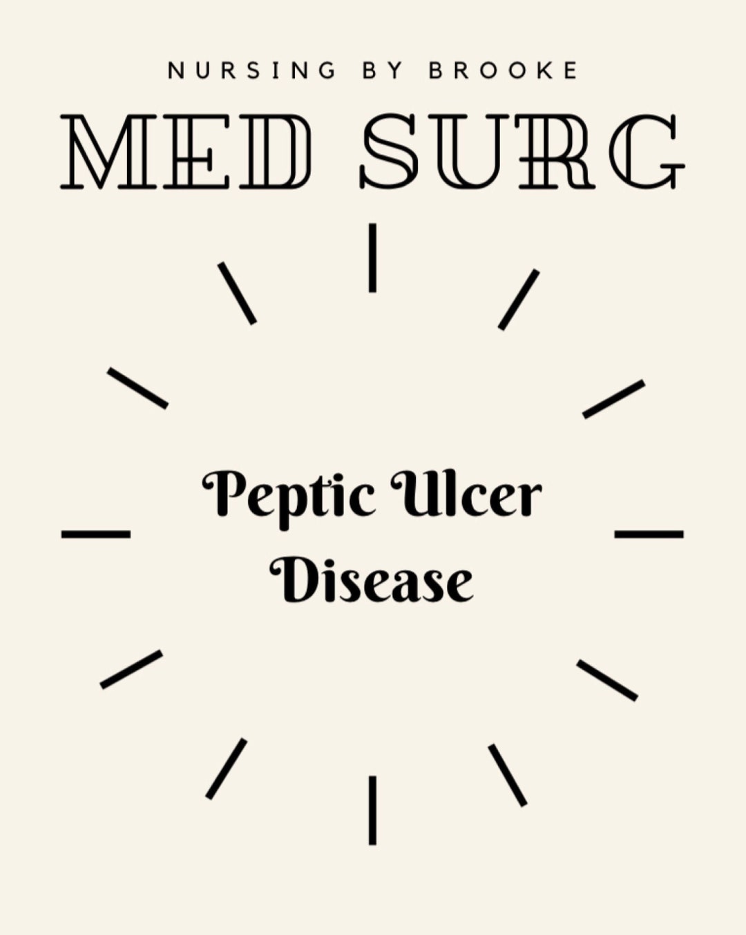 Peptic Ulcer Disease NURSING NOTES - Etsy