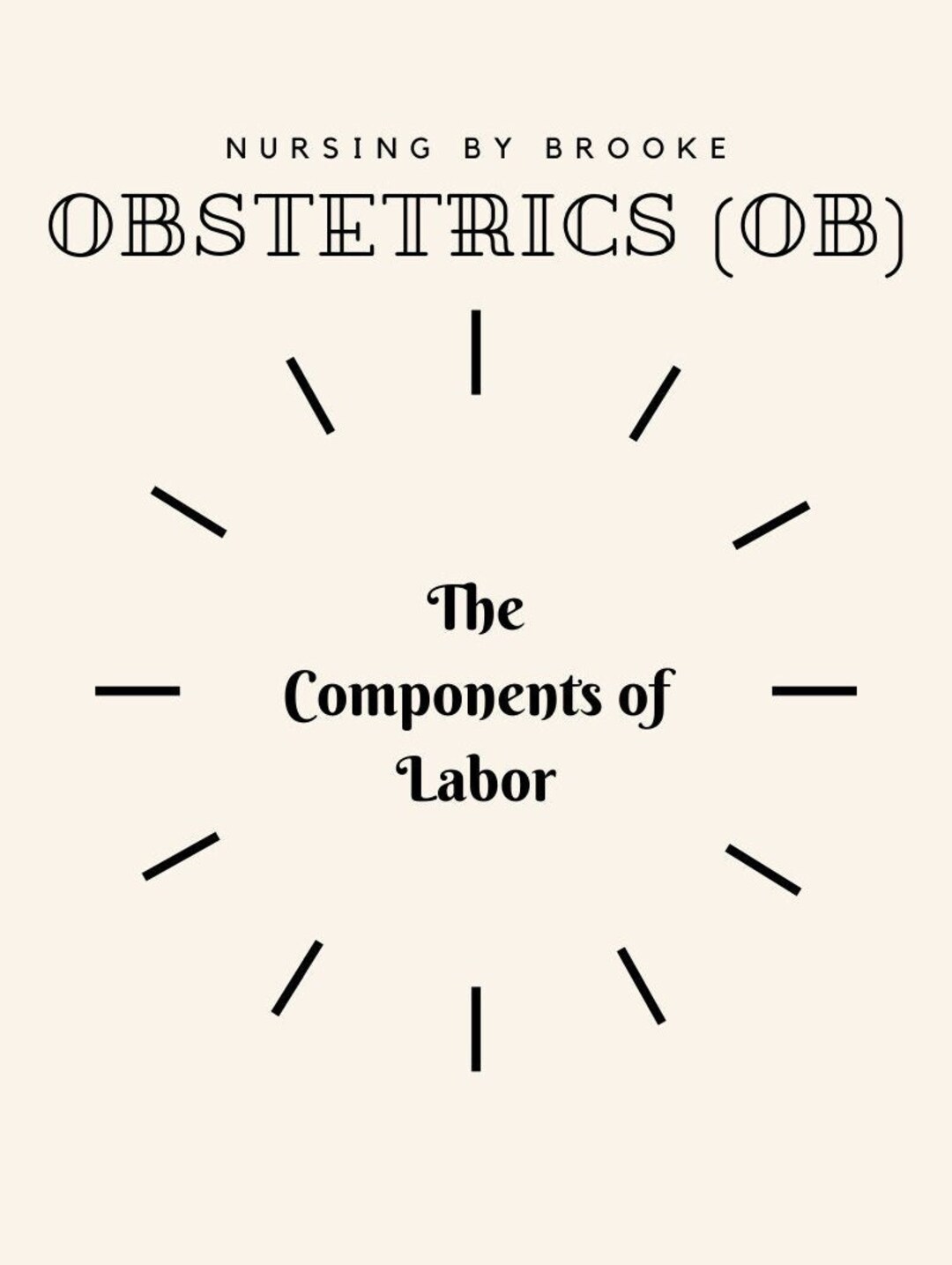 The Components of Labor Nursing Notes - Etsy