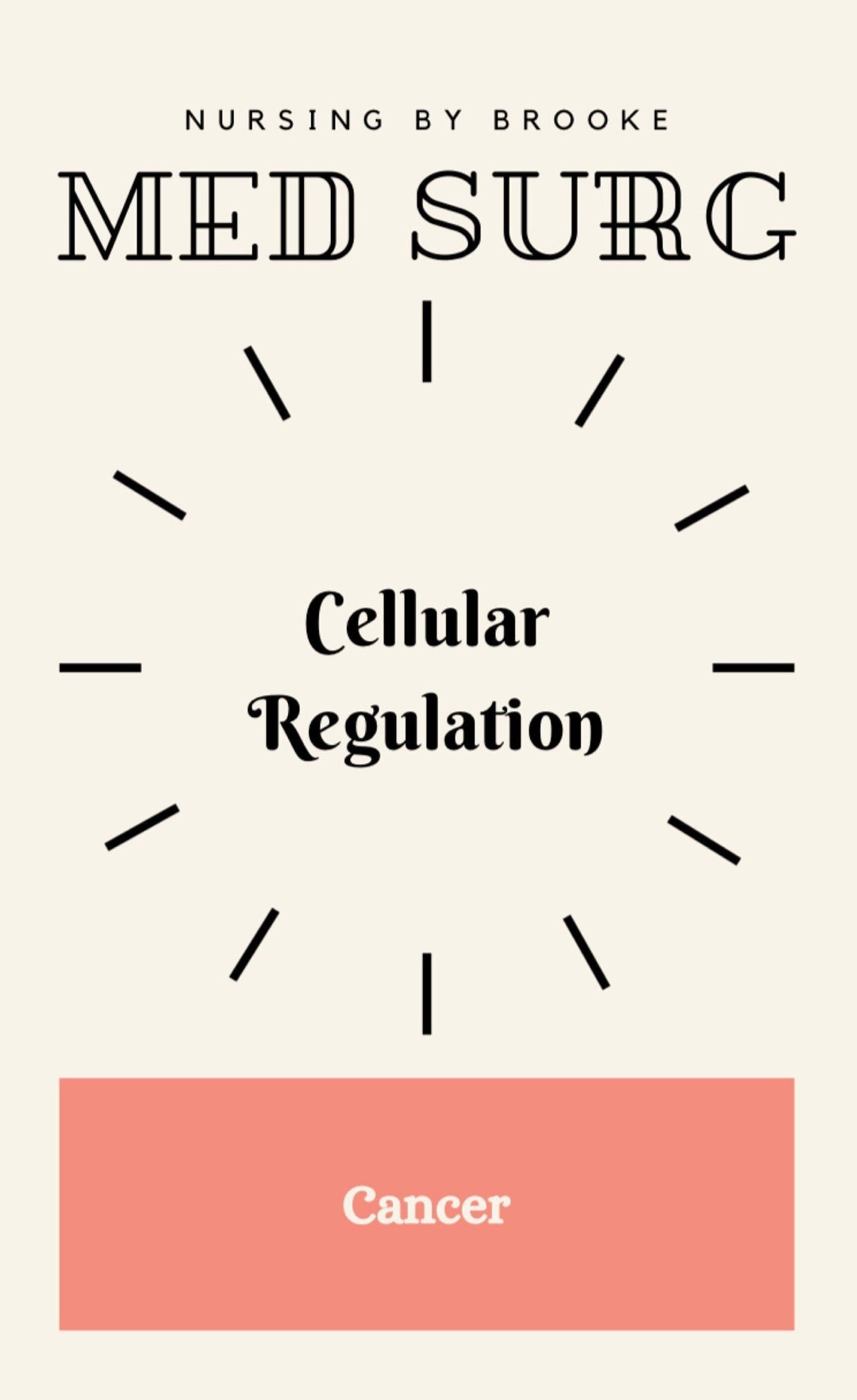 Cellular Regulation: Cancer NURSING NOTES - Etsy