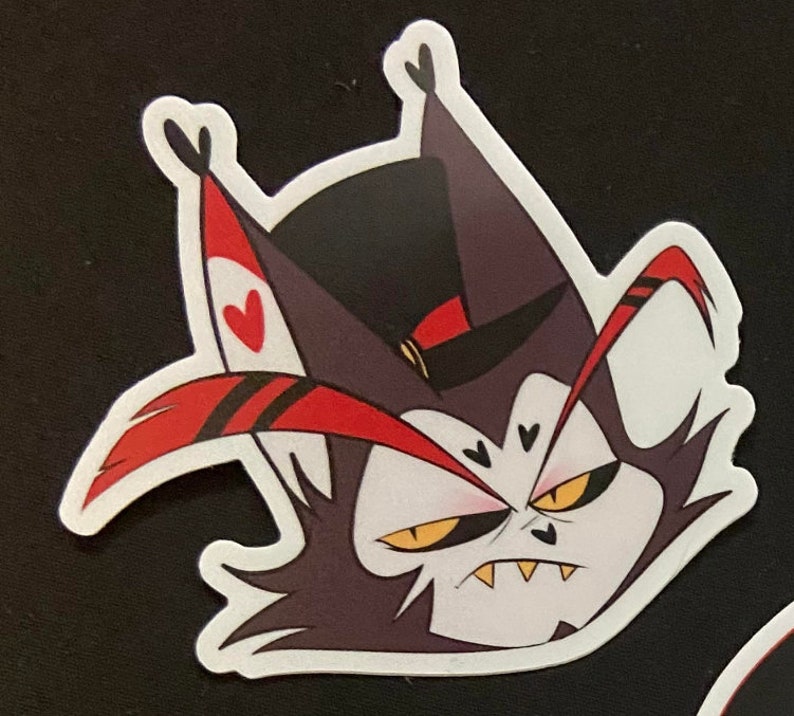 Husk Hazbin Hotel White Matte Die Cut Vinyl Sticker - Etsy