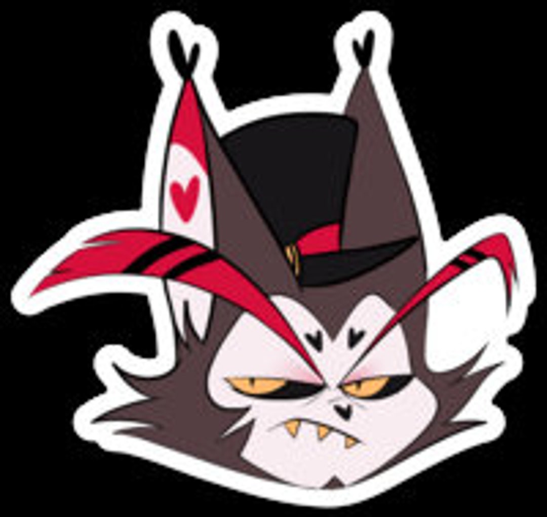 Husk Hazbin Hotel White Matte Die Cut Vinyl Sticker - Etsy