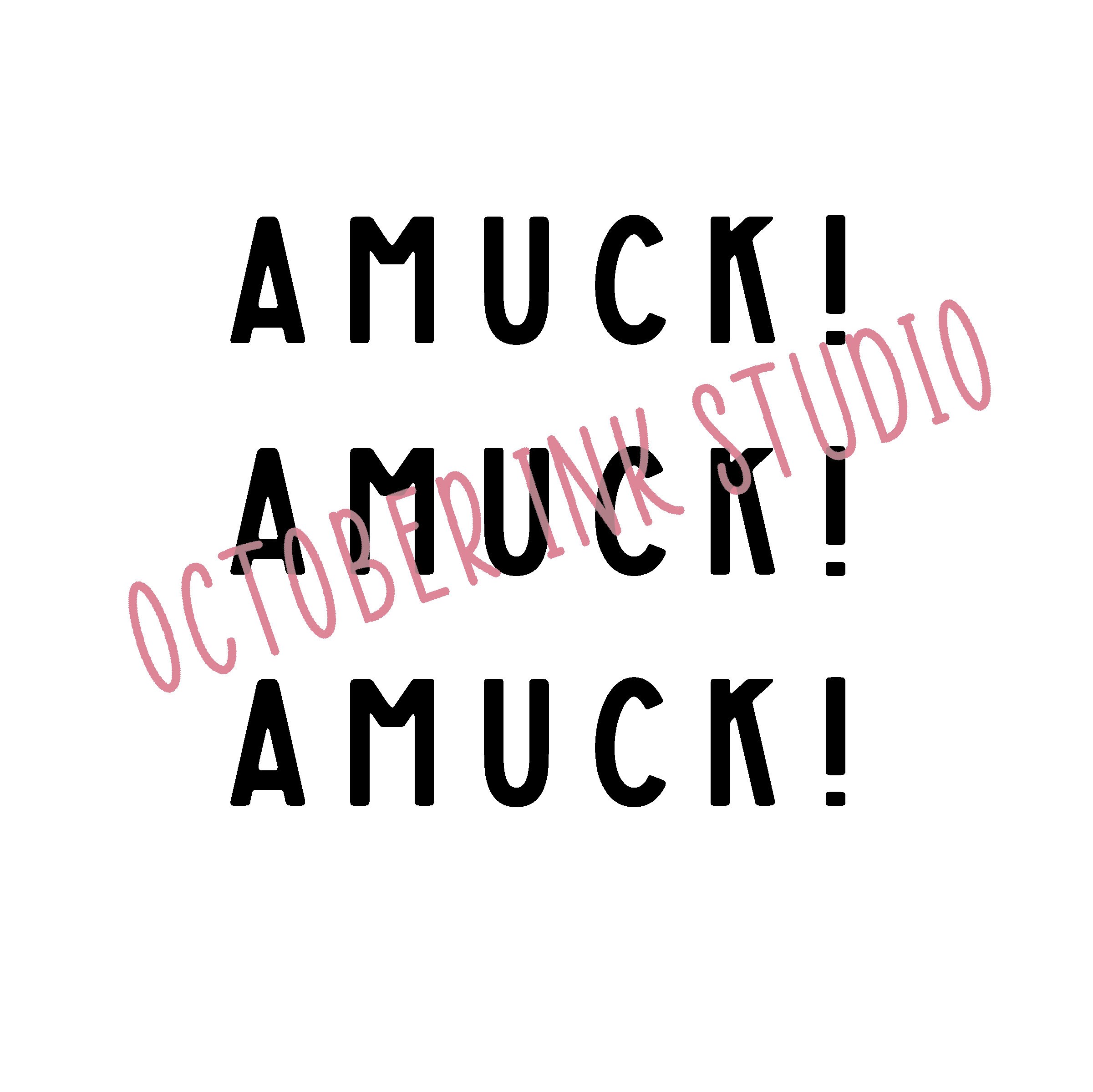 Hocus Pocus AMUCK Svg/png Halloween Fall Svg Hocus Pocus - Etsy