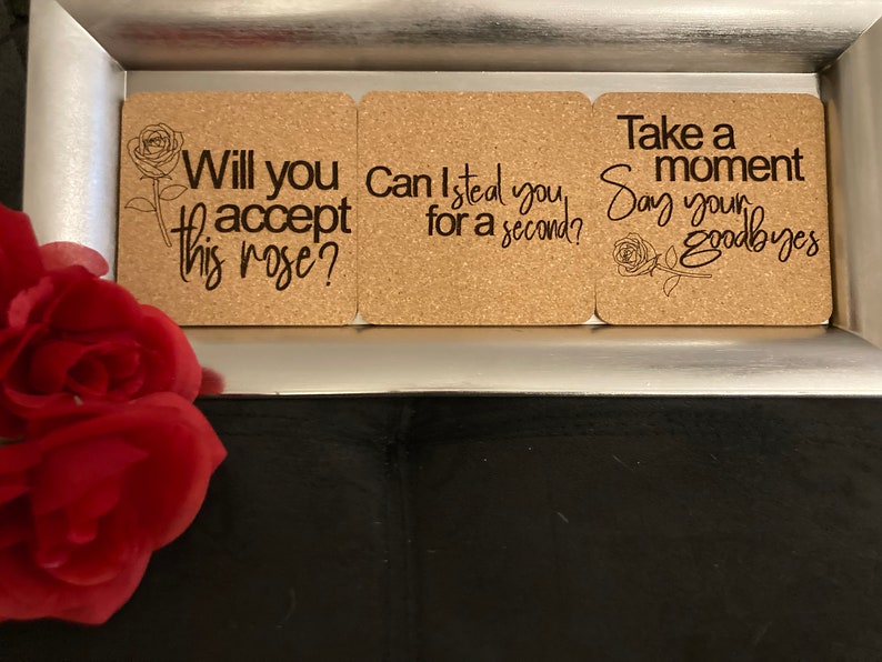 Bachelor Nation Themed Coasters - Bachelor and Bachelorette Funny ...