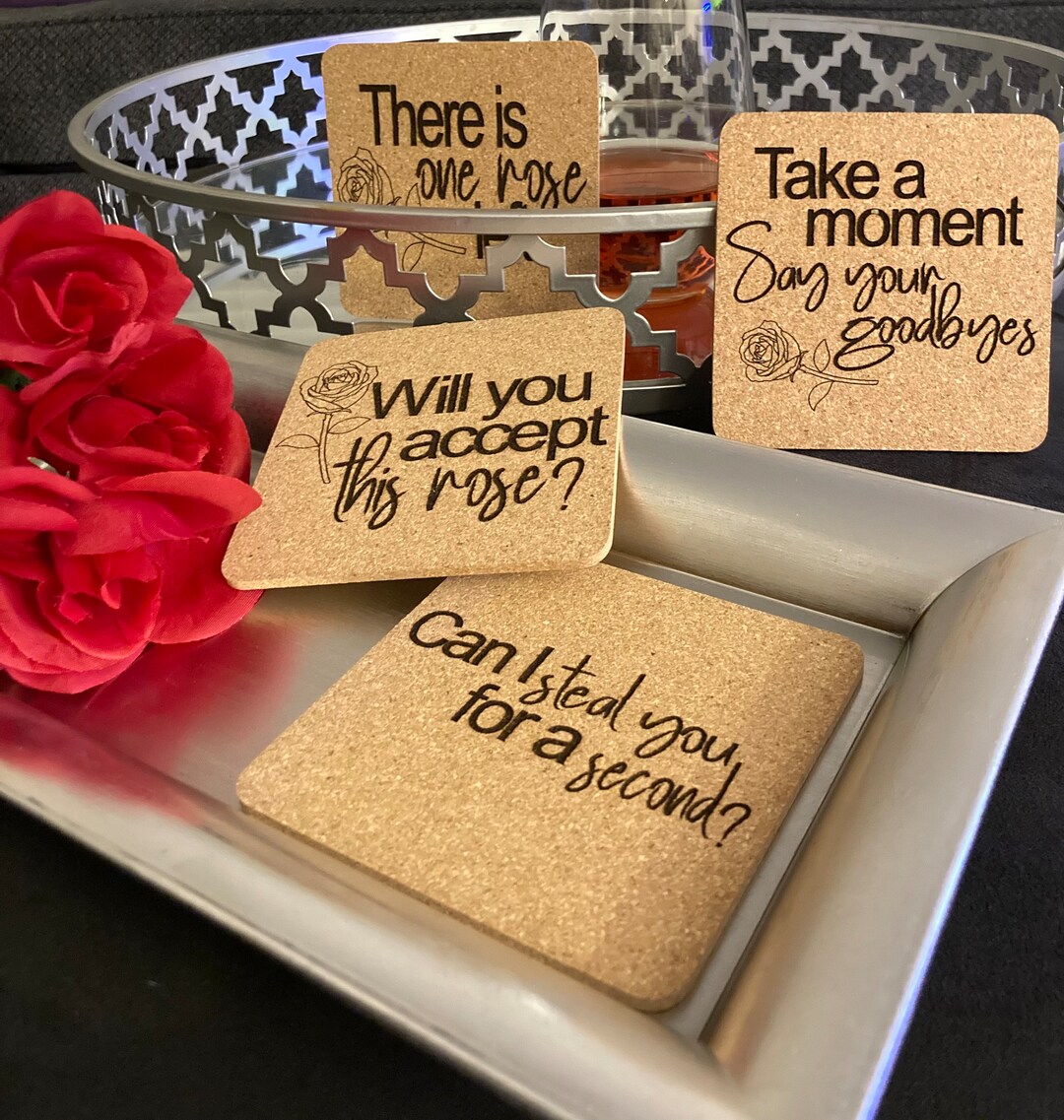Bachelor Nation Themed Coasters - Bachelor and Bachelorette Funny ...