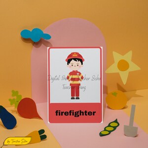 Assorted Occupation Card, Kids Digital Learning Flashcard, Ready to ...
