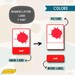 Kids Flashcard Shape & Color Bundle, Nursery Flashcard Printable ...