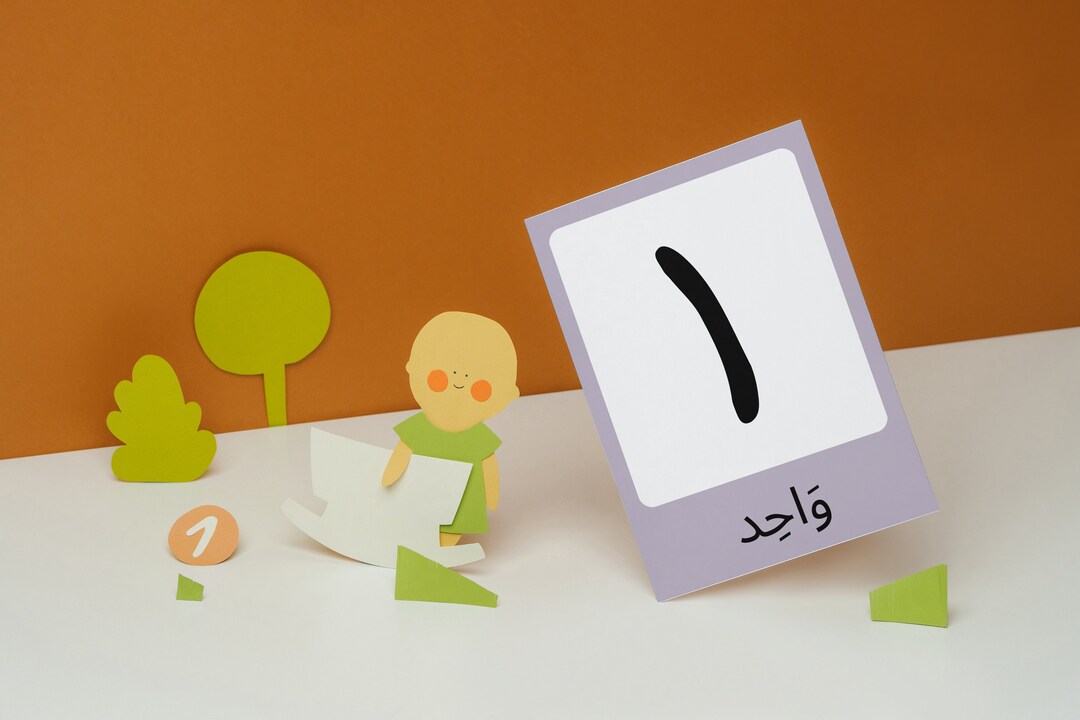 Kids Arabic Number Flashcard, Arabic Number 0 to 10, Homeschooling ...