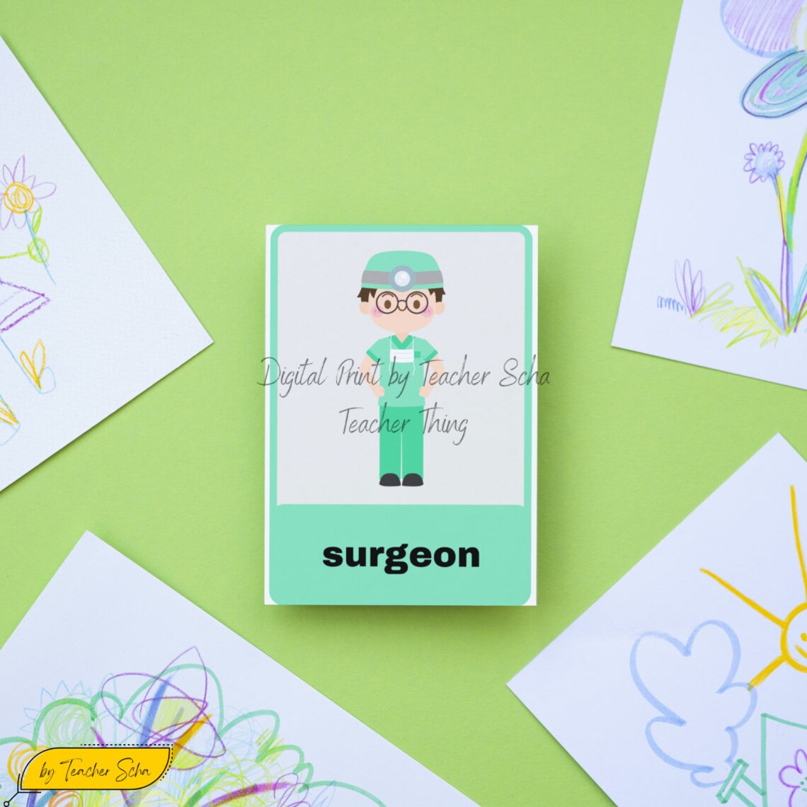 Assorted Occupation Card, Kids Digital Learning Flashcard, Ready to ...