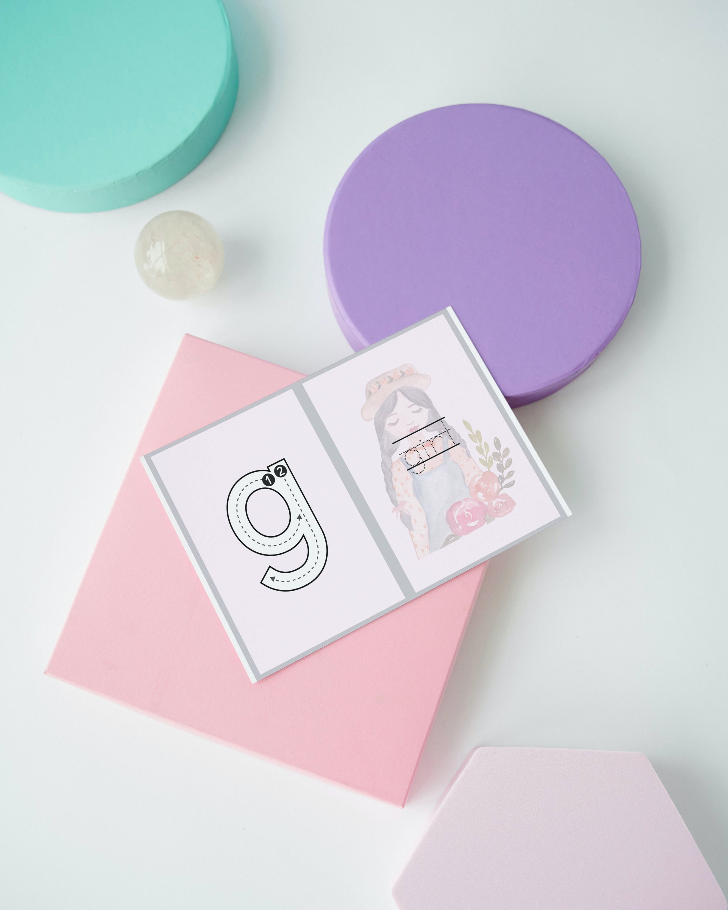 Kids Alphabet Flashcard, Digital Flashcard, Ready to Print Flashcard ...