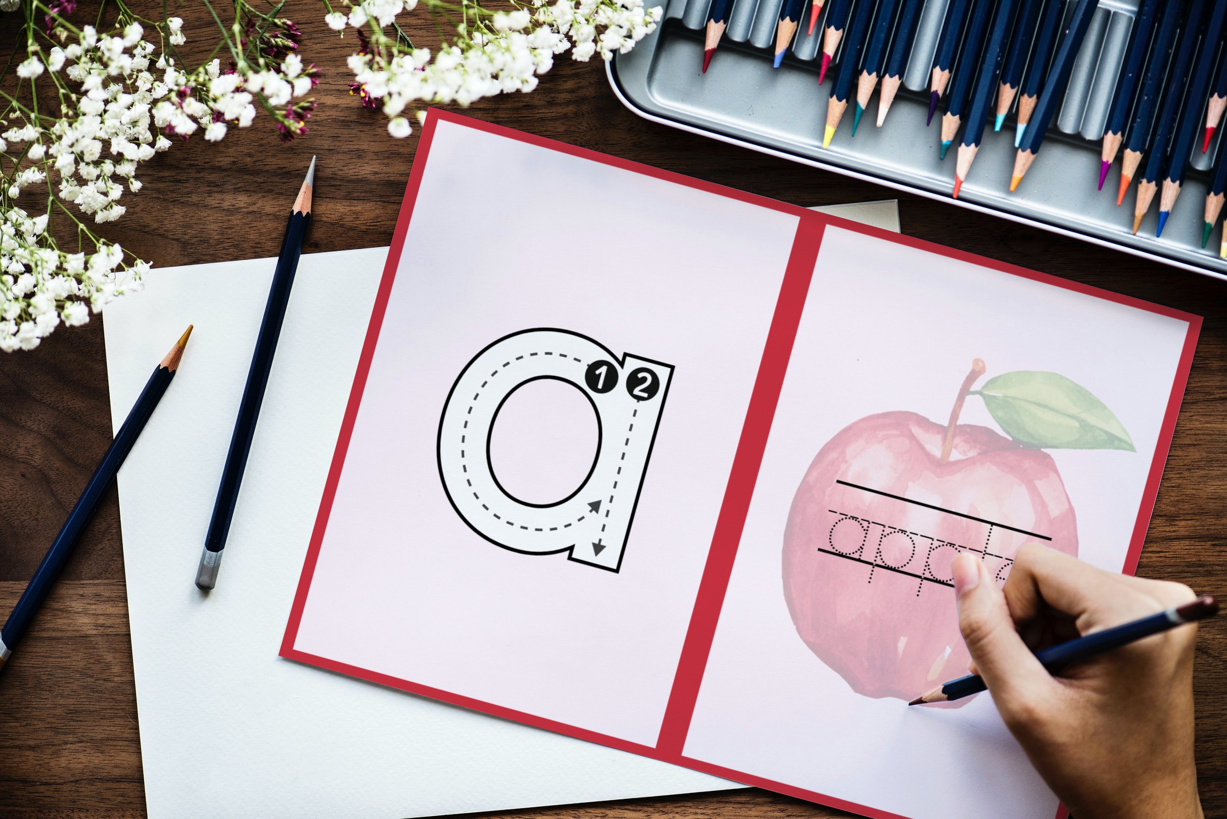 Kids Alphabet Flashcard, Digital Flashcard, Ready to Print Flashcard ...