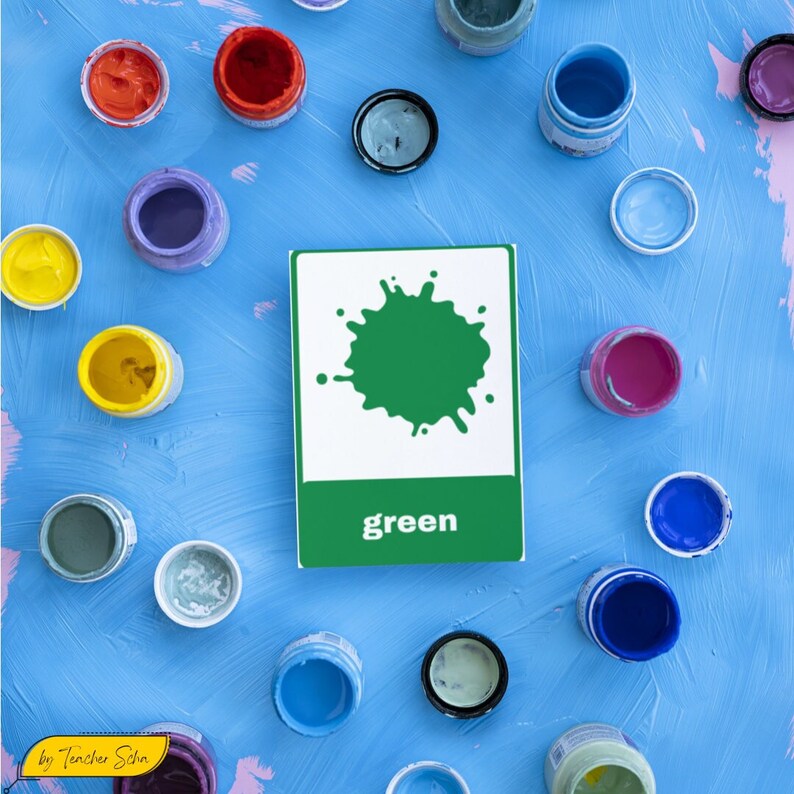 Kids Flashcard Shape & Color Bundle, Nursery Flashcard Printable ...