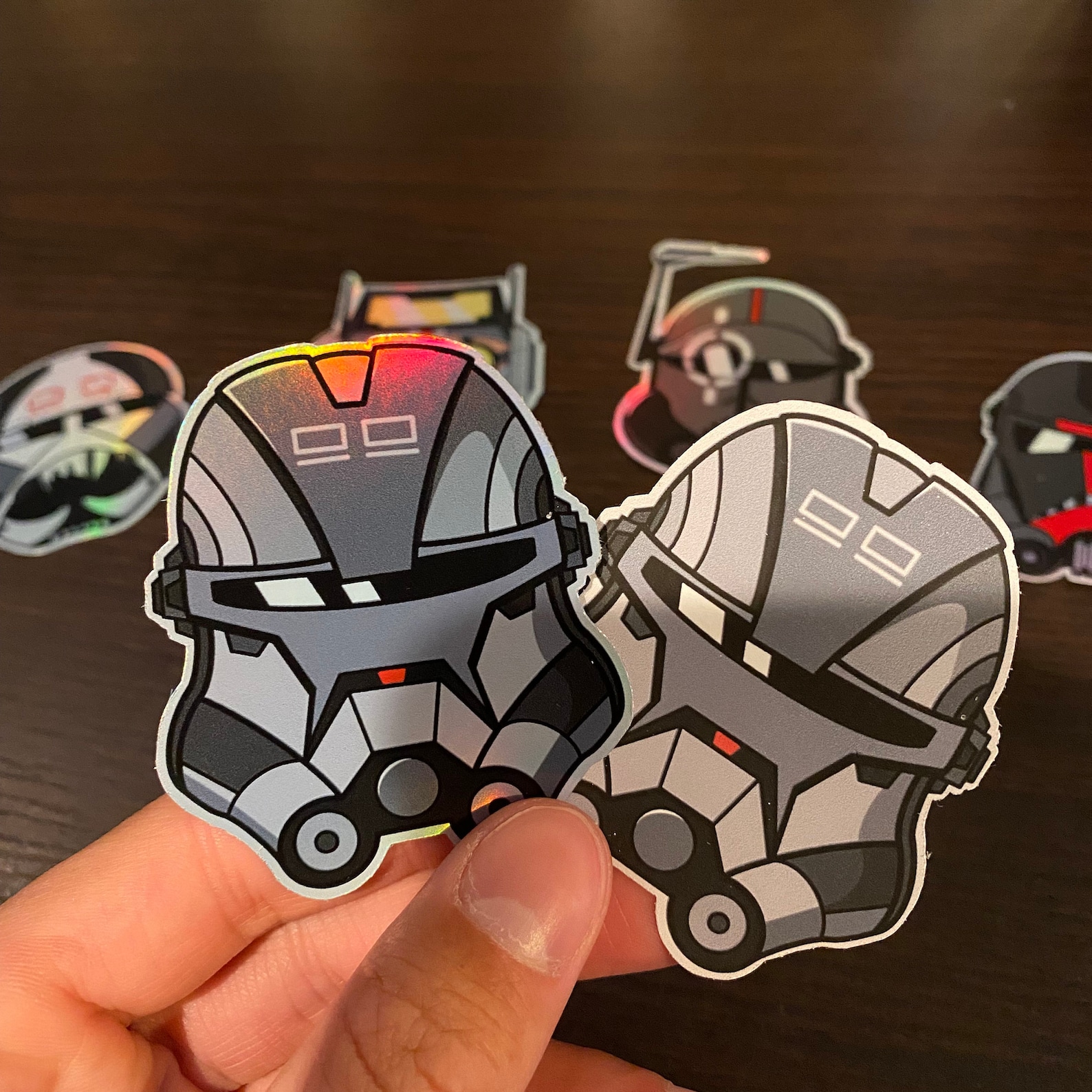 Star Wars Bad Batch Holographic Vinyl Stickers laptops//party - Etsy