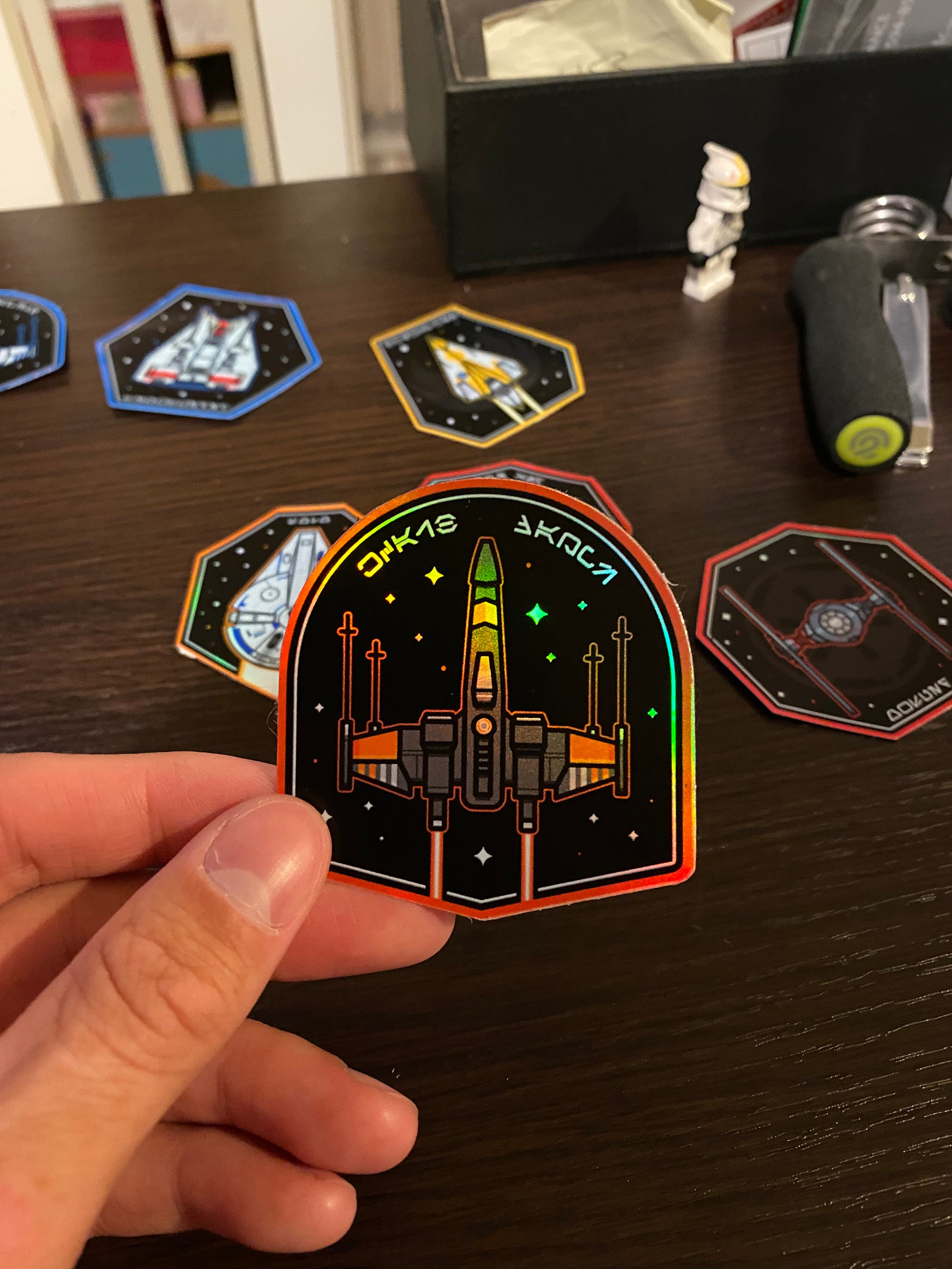 Star Wars Starship Holographic Vinyl Stickers laptops/party - Etsy