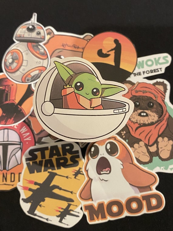 Star Wars Cute Assorted Vinyl Stickers - Etsy