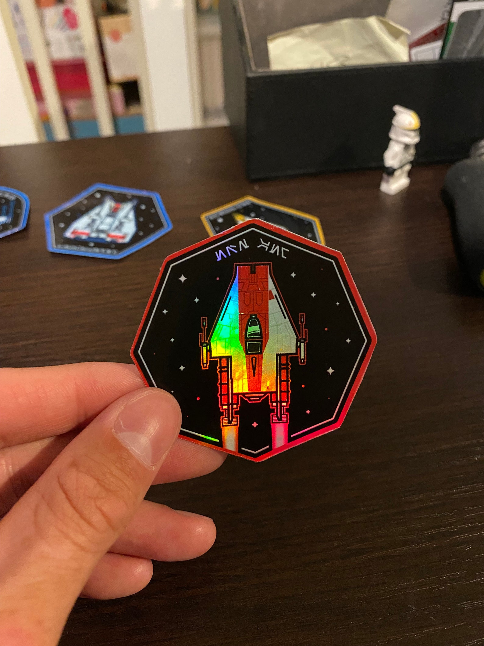 Star Wars Starship Holographic Vinyl Stickers laptops/party - Etsy