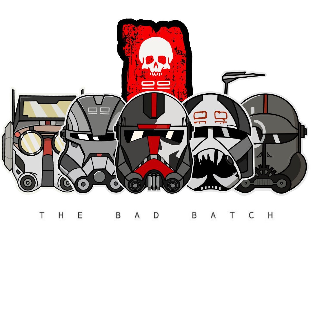 Star Wars Bad Batch Holographic Vinyl Stickers (laptops//party Favors ...