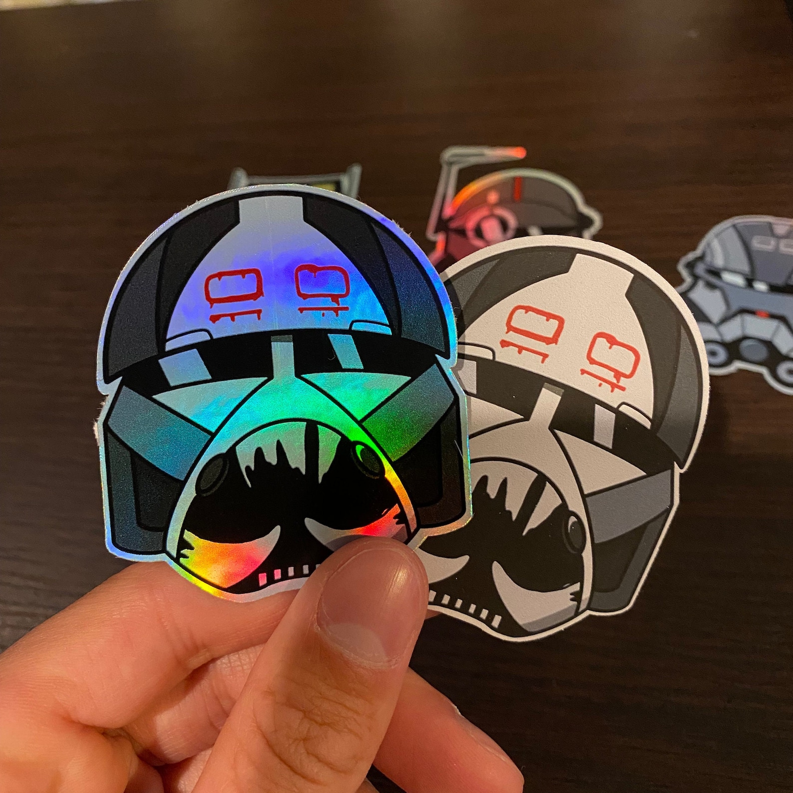 Star Wars Bad Batch Holographic Vinyl Stickers laptops//party - Etsy