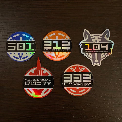 Star Wars Holographic Clone Legion Logo Stickers - Etsy