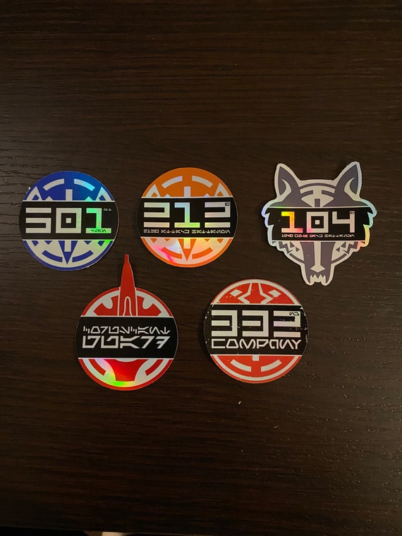 Star Wars Holographic Clone Legion Logo Stickers - Etsy